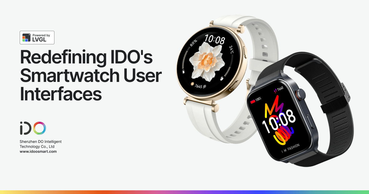 Powered by LVGL: Redefining IDO‘s Smartwatch User Interfaces — Case Studies — LVGL